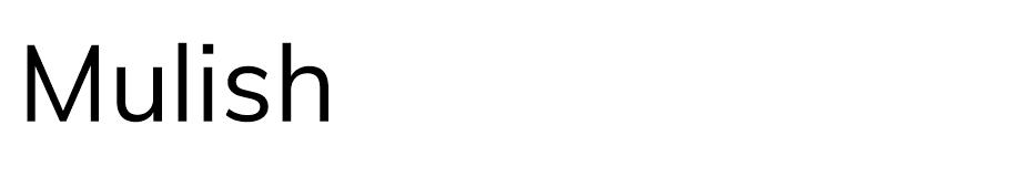 Mulish free font
