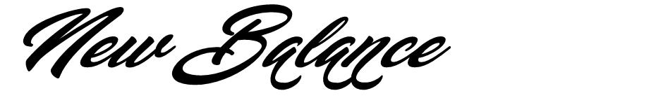 New Balance Personal Use Font free font