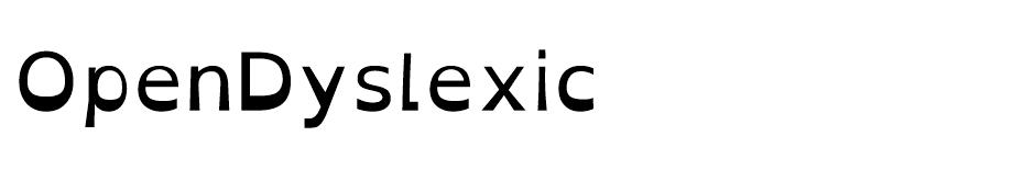 Open-Dyslexic free font