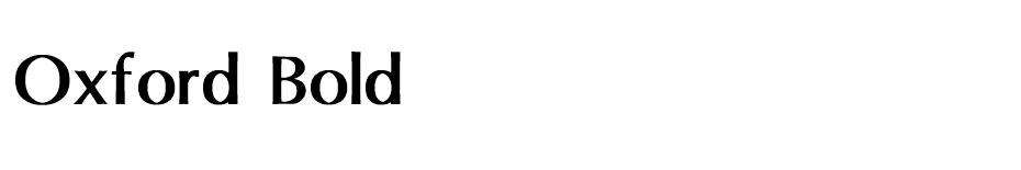 Oxford Bold free font