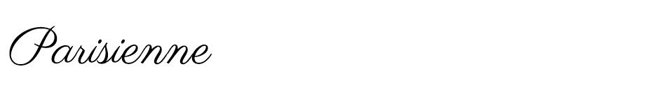 Parisienne free font