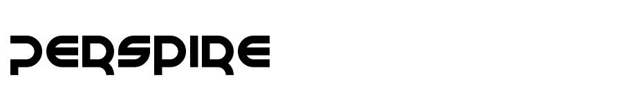 Perspire free font