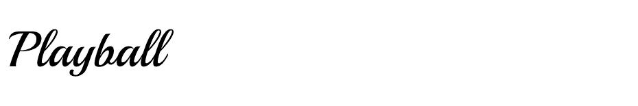 Playball free font