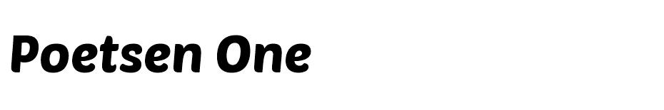 Poetsen one free font