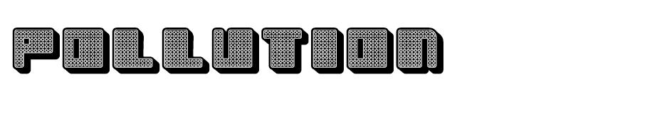 Pollution free font