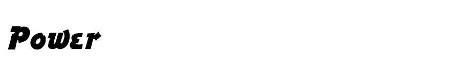 Power free font