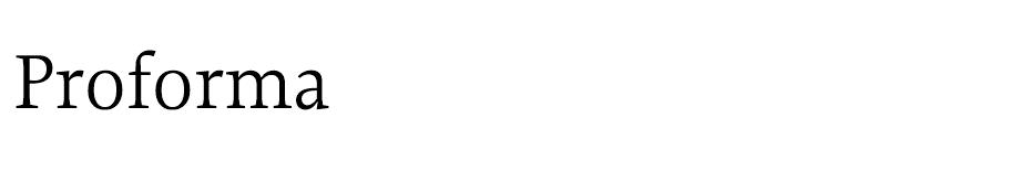Proforma free font