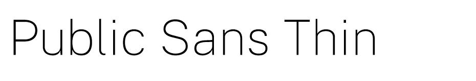 Public Sans free font