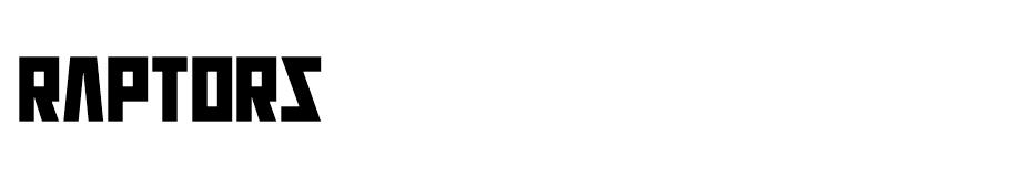 Raptors free font
