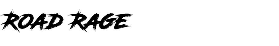 Road Rage Font free font