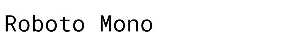 Roboto Mono free font