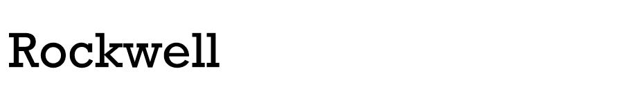 Rockwell free font
