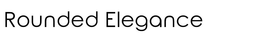 Rounded Elegance free font