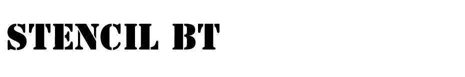 Stencil BT free font