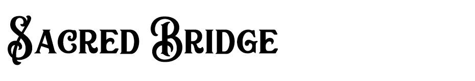 Sacred Bridge free font