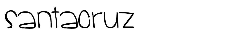 Santa Cruz free font