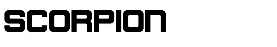 Scorpion free font
