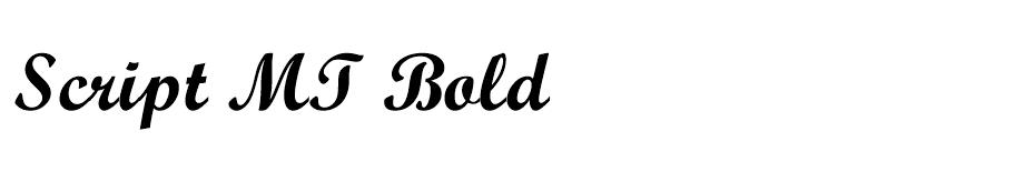 Script MT Bold free font
