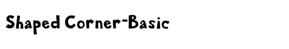Shaped Corner free font