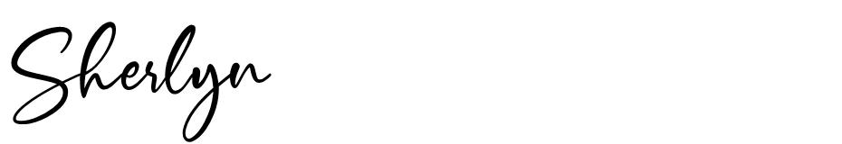 Sherlyn free font