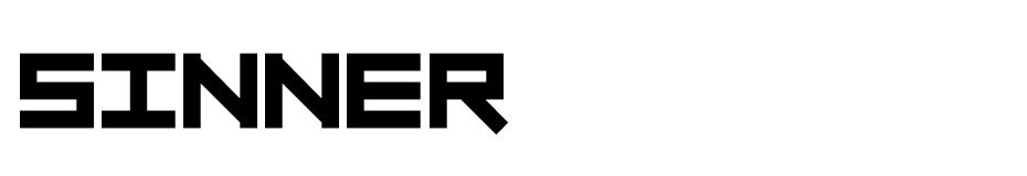 Sinner free font