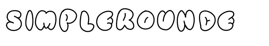 Simple Rounded free font