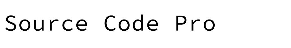 Source Code Pro Free Font