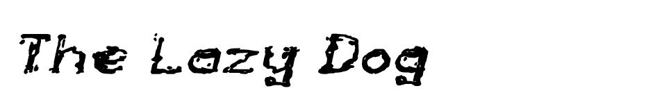 The Lazy Dog free font