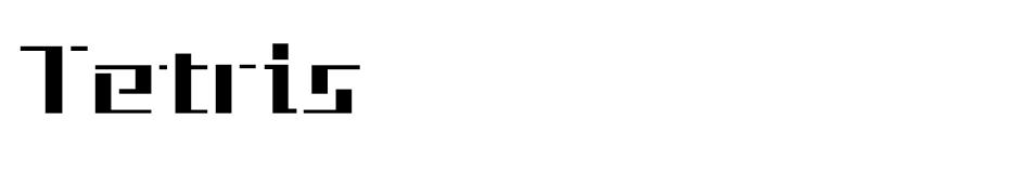 Tetris free font