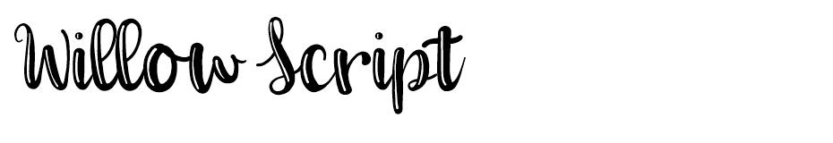 Willow Script Font free font
