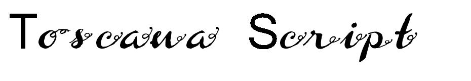Toscana Script Font Family free font