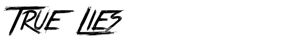 True Lies free font