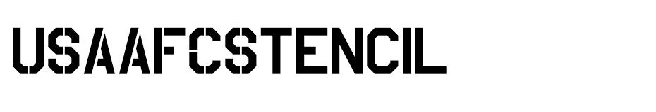 USAAF Stencil free font