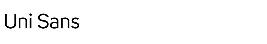 Uni Sans free font