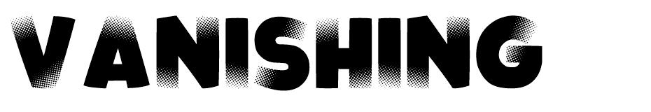 Vanishing free font