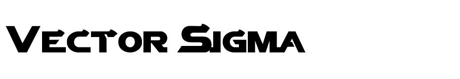 Vector Sigma free font