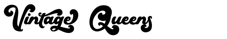 Vintage Queens free font