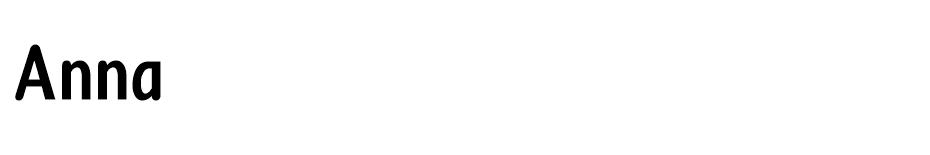 Anna free font