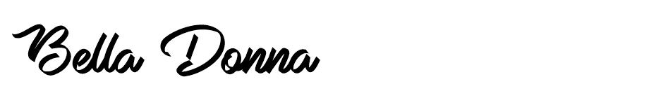 Bella Donna free font