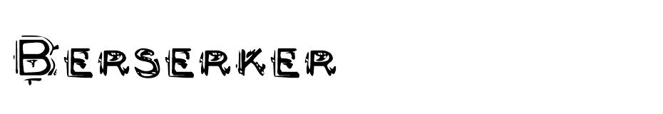 Berserker free font