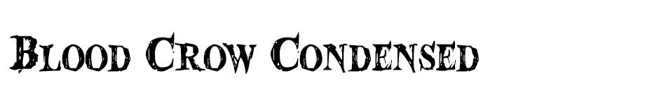 Blood Crow free font