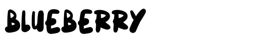 Blueberry free font
