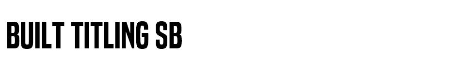 Built Titling free font