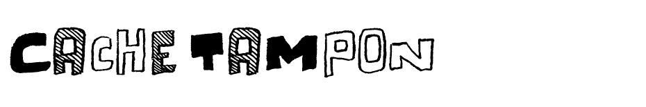 Cache Tampon free font
