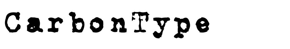 Carbon Type free font