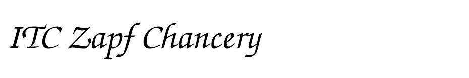 ITC Zapf Chancery free font