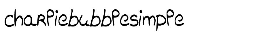 Charlie Bubble Simple free font