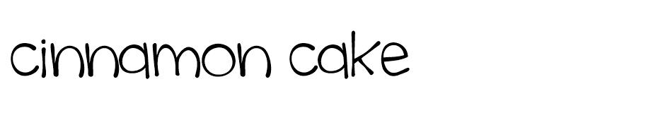 Cinnamon Cake free font