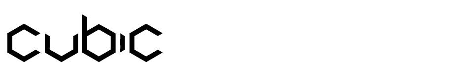 Cubic free font