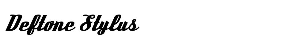 Deftone Stylus Font free font